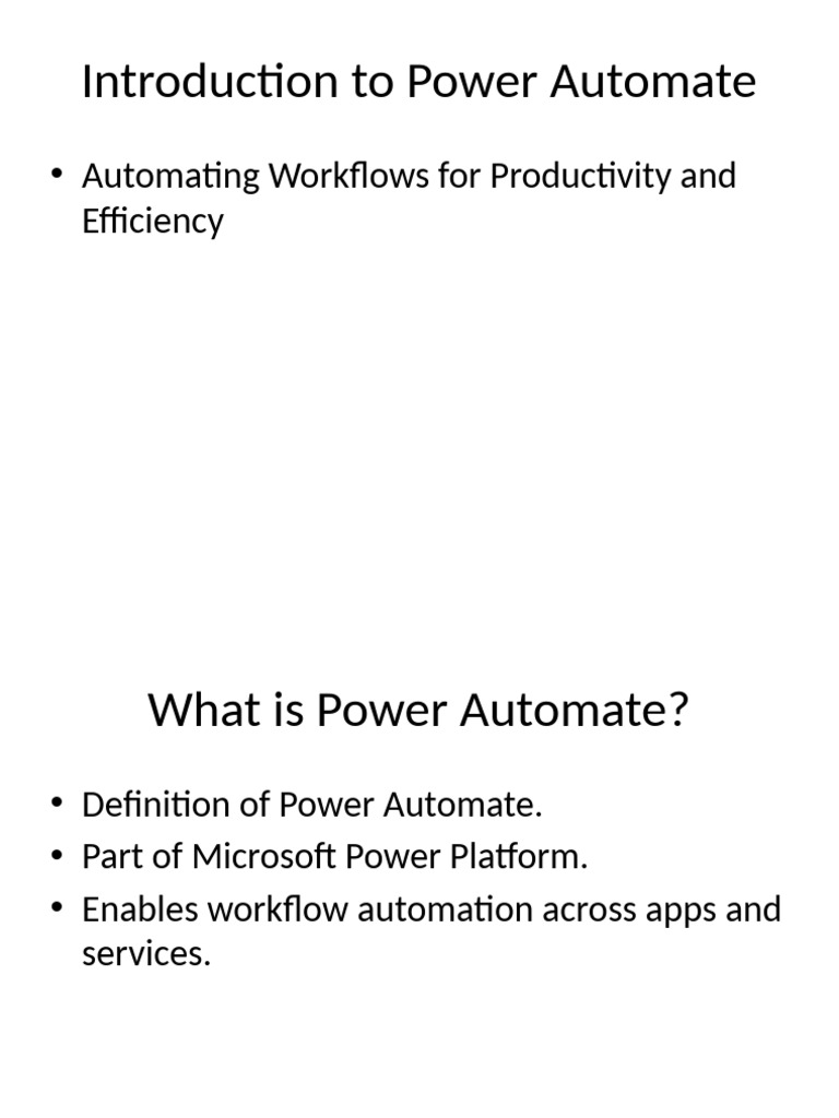 Introduction to Power Automate | PDF