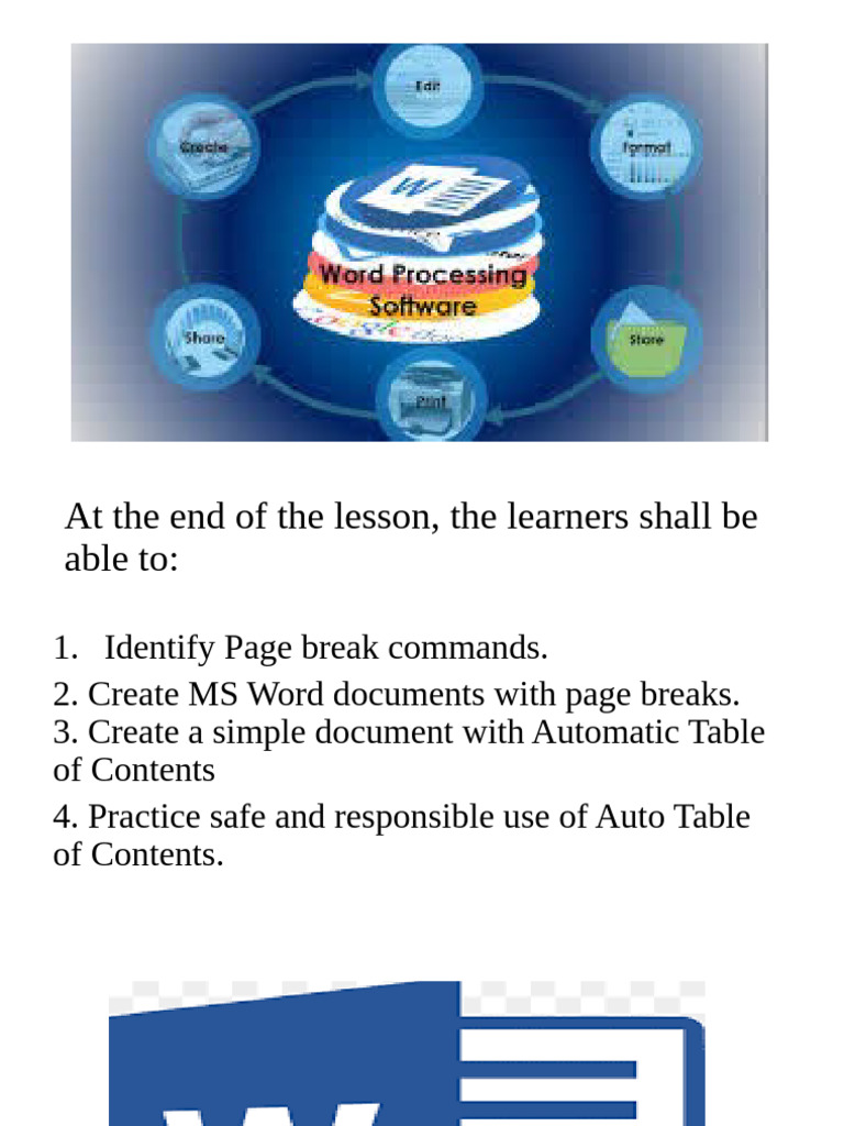 LESSON 4 | PDF | Microsoft Word | Software