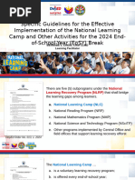 Specific Guidelines On Effective Implementation 0f NLC 2024 | PDF ...