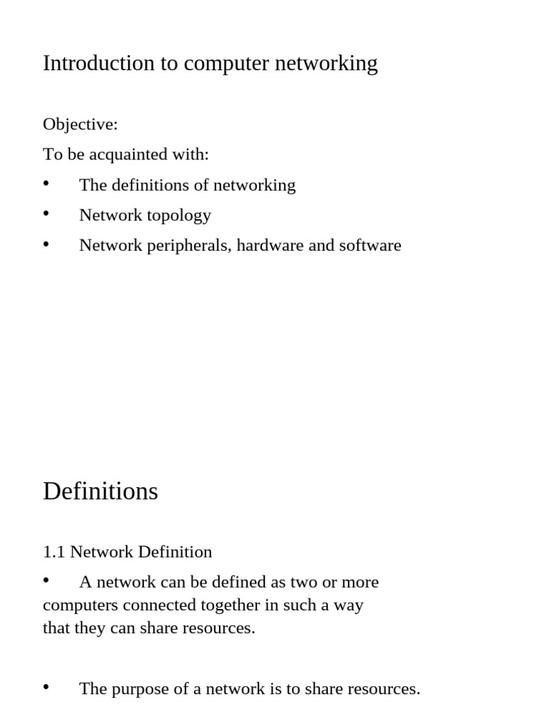 1 Introduction To Computer Networking 2012 | PDF