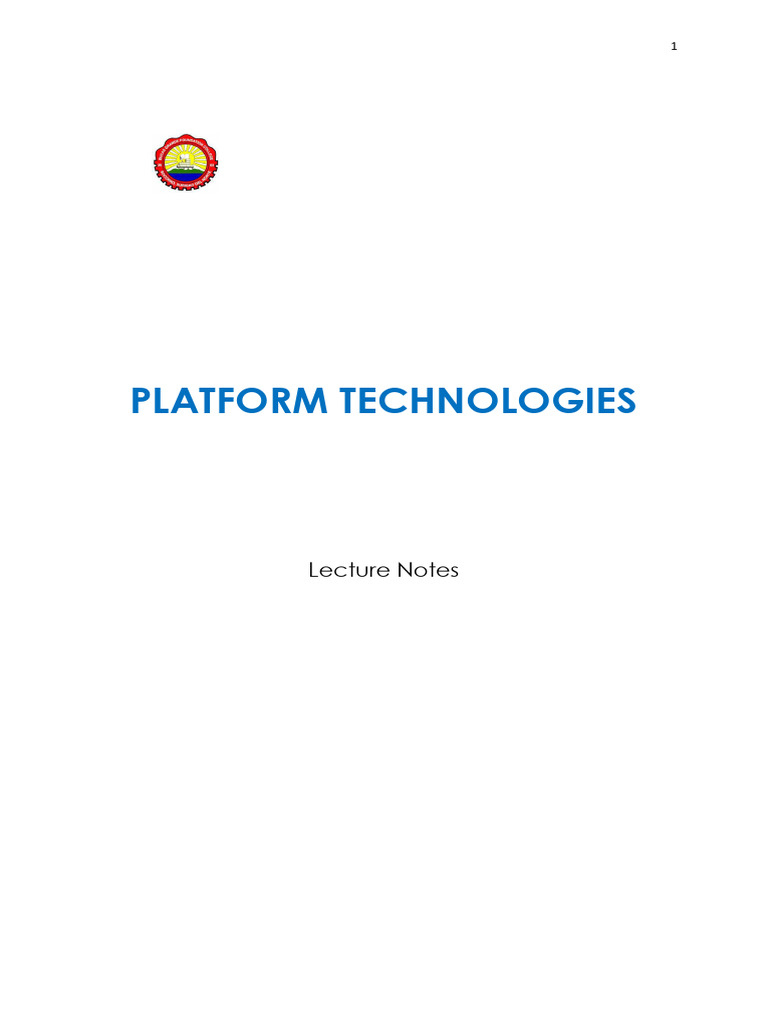 CHAPTER 7 - Platform Technologies | PDF | Integer (Computer Science ...