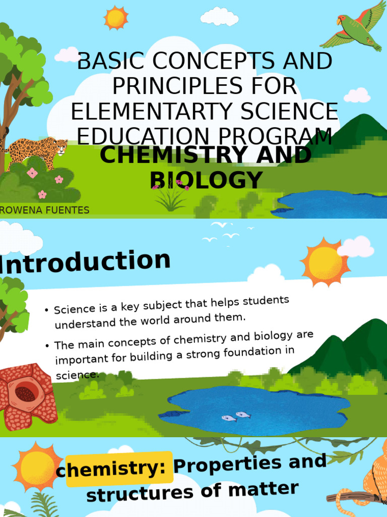 Chemistry and Biology Basics for Education | PDF | Matter | Chemistry