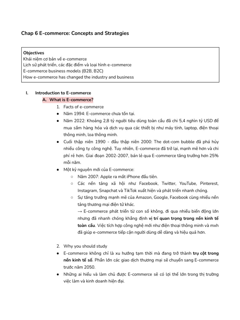 Chap 6 E-Commerce Concepts | PDF