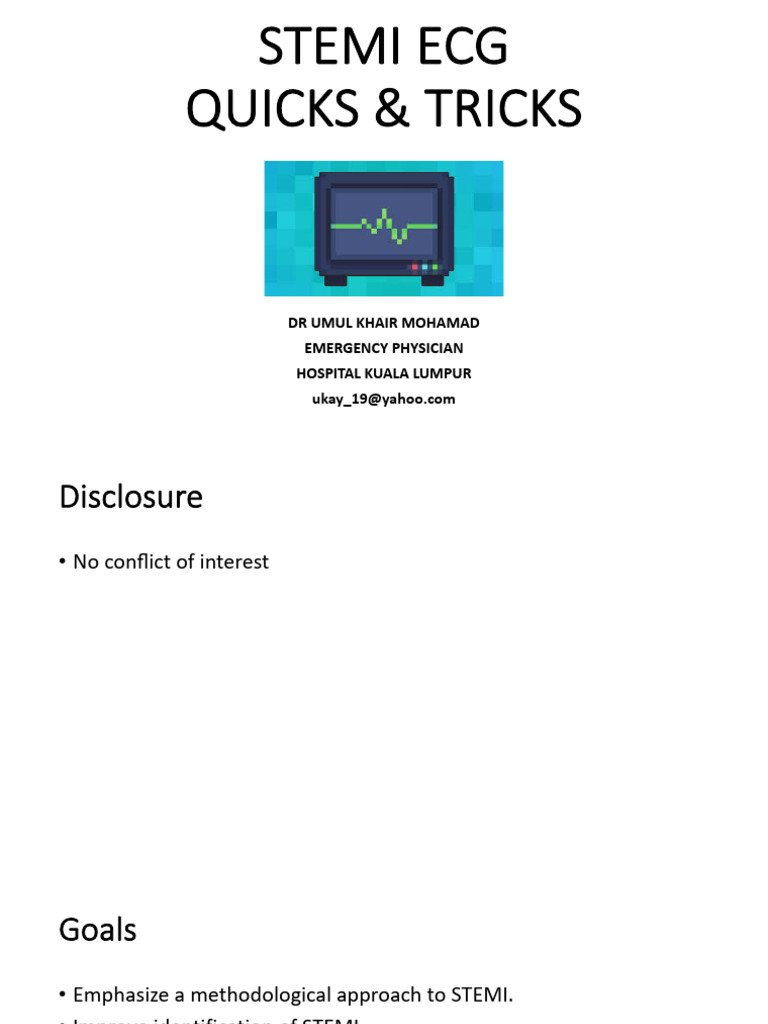 Stemi Ecg - Quicks&tricks | PDF