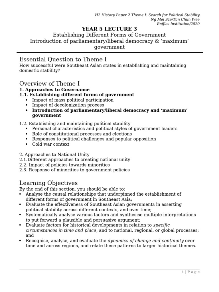 3 - Introduction of Democracy & Max Govt (2020) (Final) | PDF ...