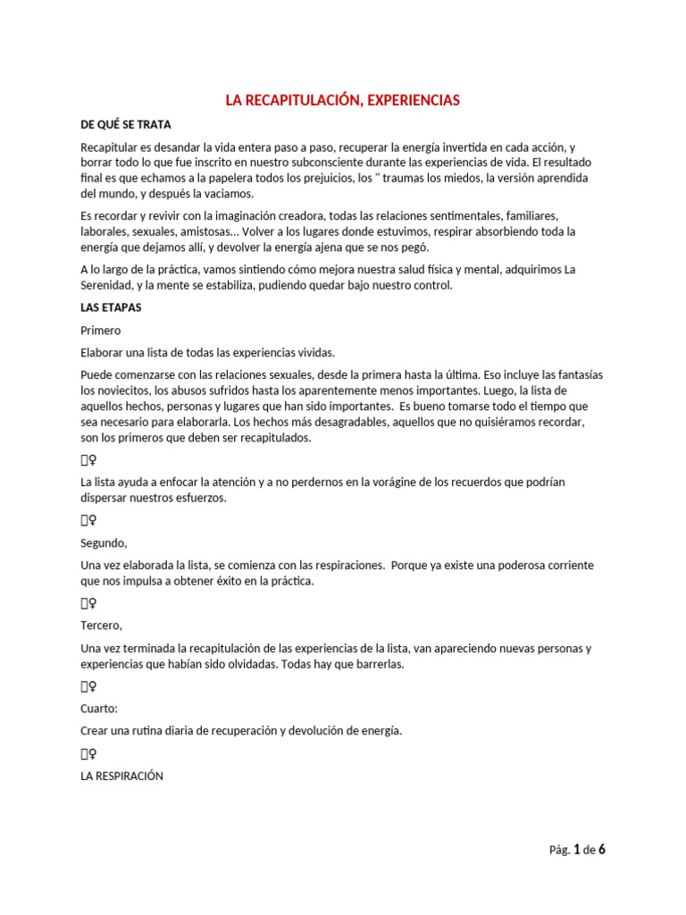 Recapitulación: Sanación y Autoconocimiento | PDF | Mente | Amor