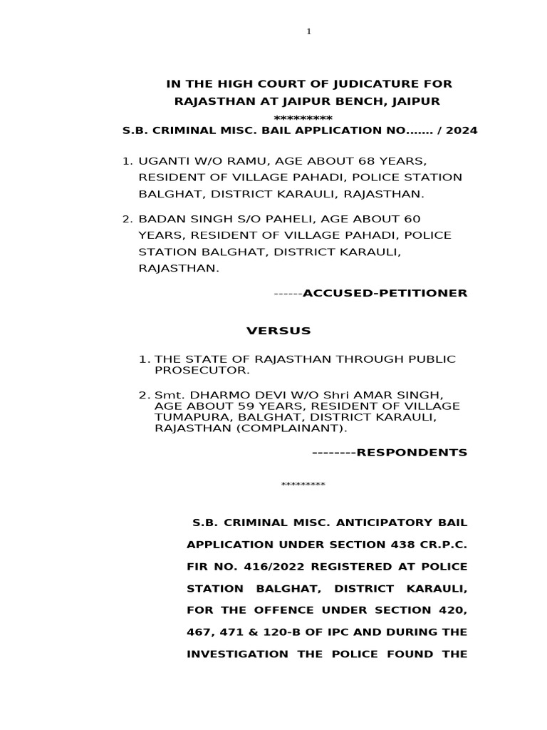 438 UGANTI | PDF | Bail | Common Law