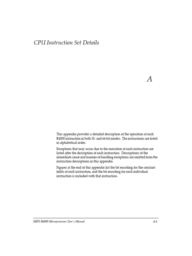 MIPSISA | PDF | Computer Architecture | Computer Engineering