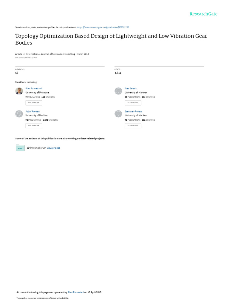 Topology_Optimization_Based_Design_of_Lightweight_ | PDF | Elasticity (Physics) | Gear
