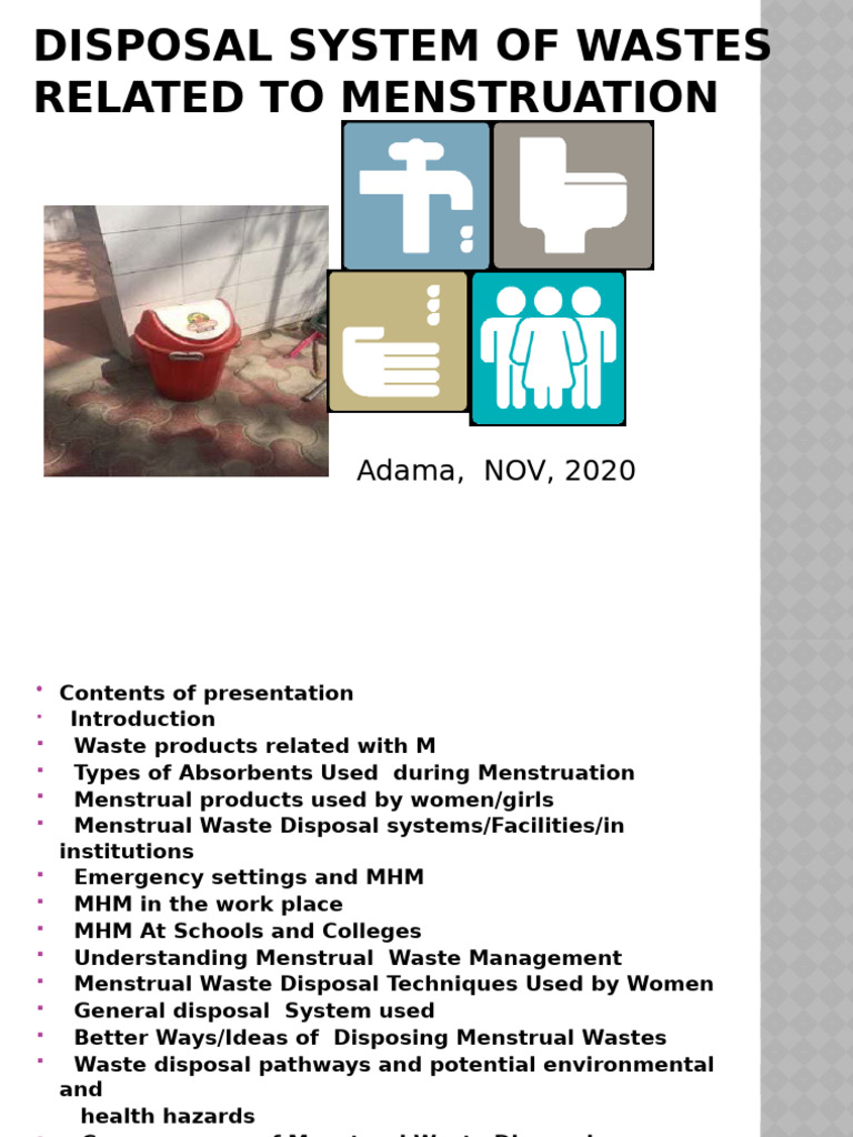 Menstrual Waste Disposal Systems Explained | PDF | Menstruation ...