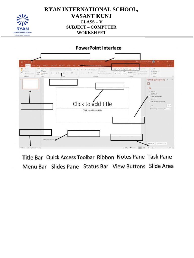 Ryan International School, Vasant Kunj: Class - V Subject - Computer ...