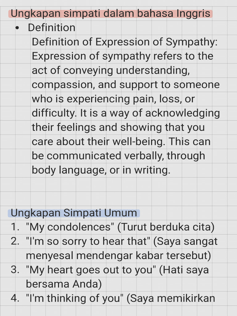 Expression Sympathy | PDF