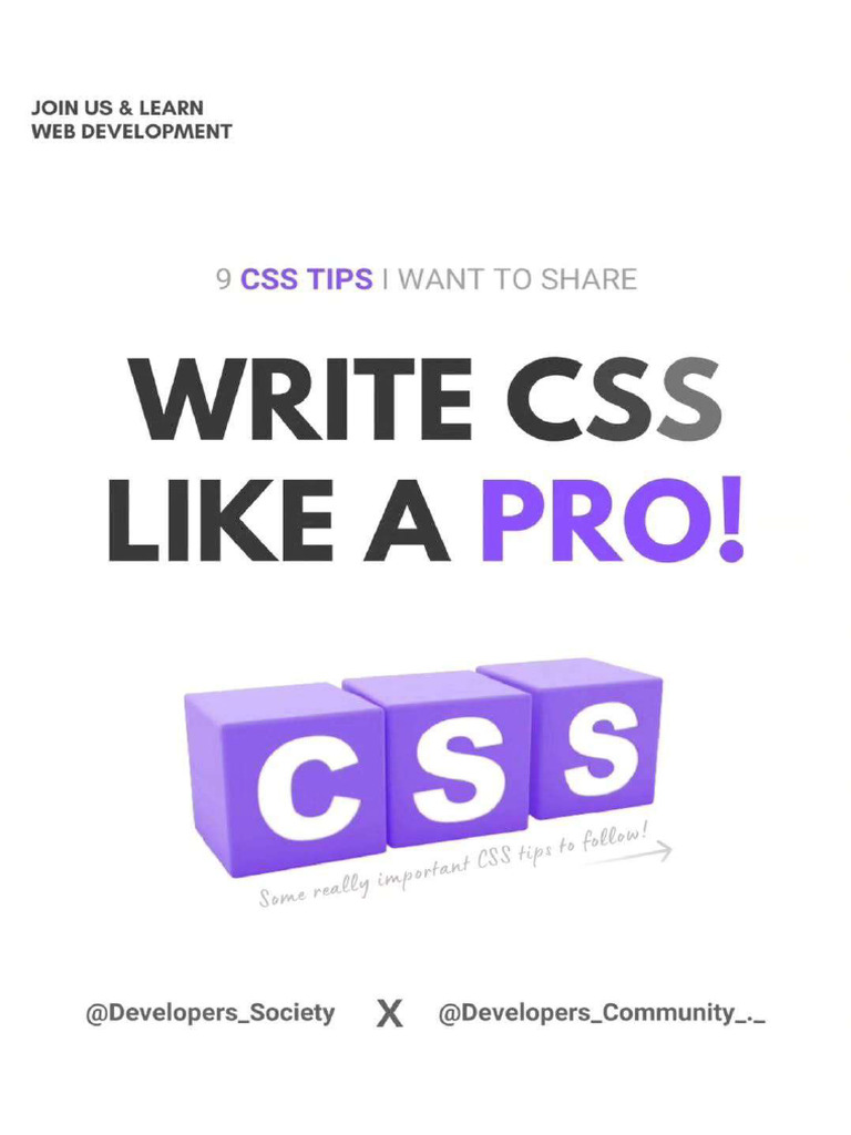 Write CSS Like A Pro | PDF