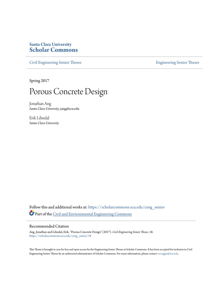 Porous Concrete | PDF | Concrete | Construction Aggregate