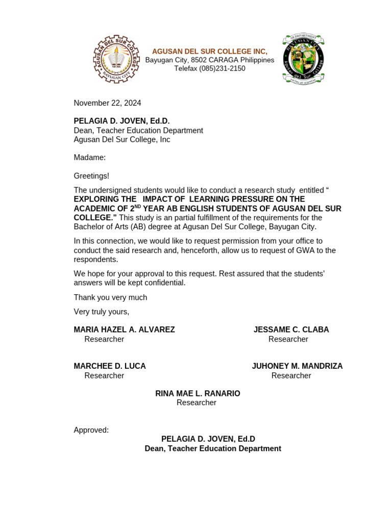 GWA LETTER | PDF