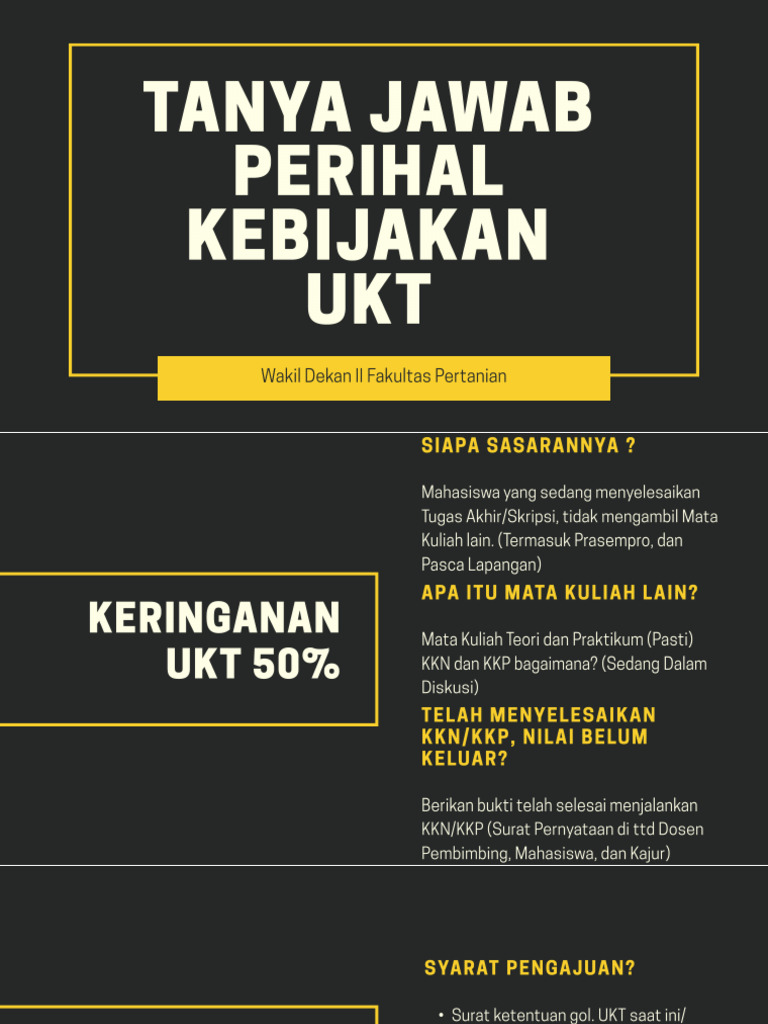 Tanya Jawab UKT | PDF