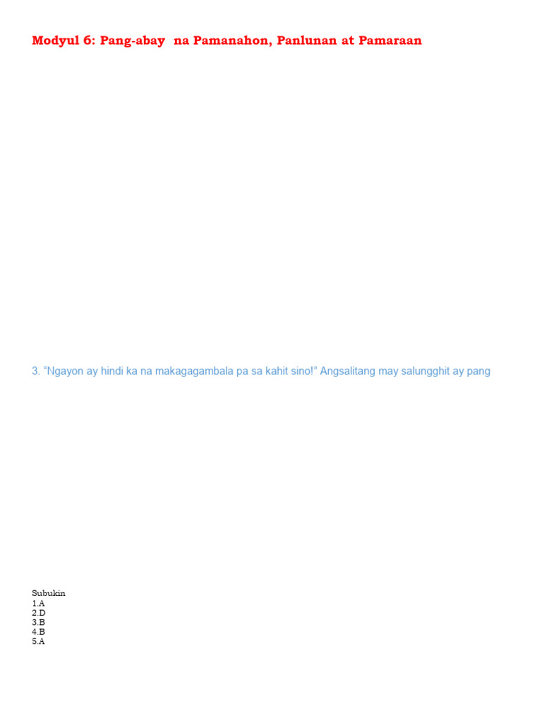 F9 - Q3-Modyul 6 | PDF