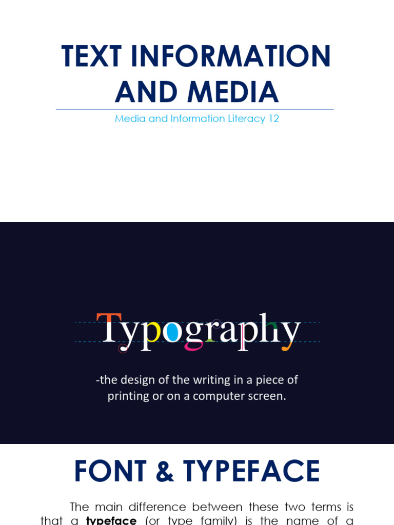 Text Media | PDF | Typefaces | Serif