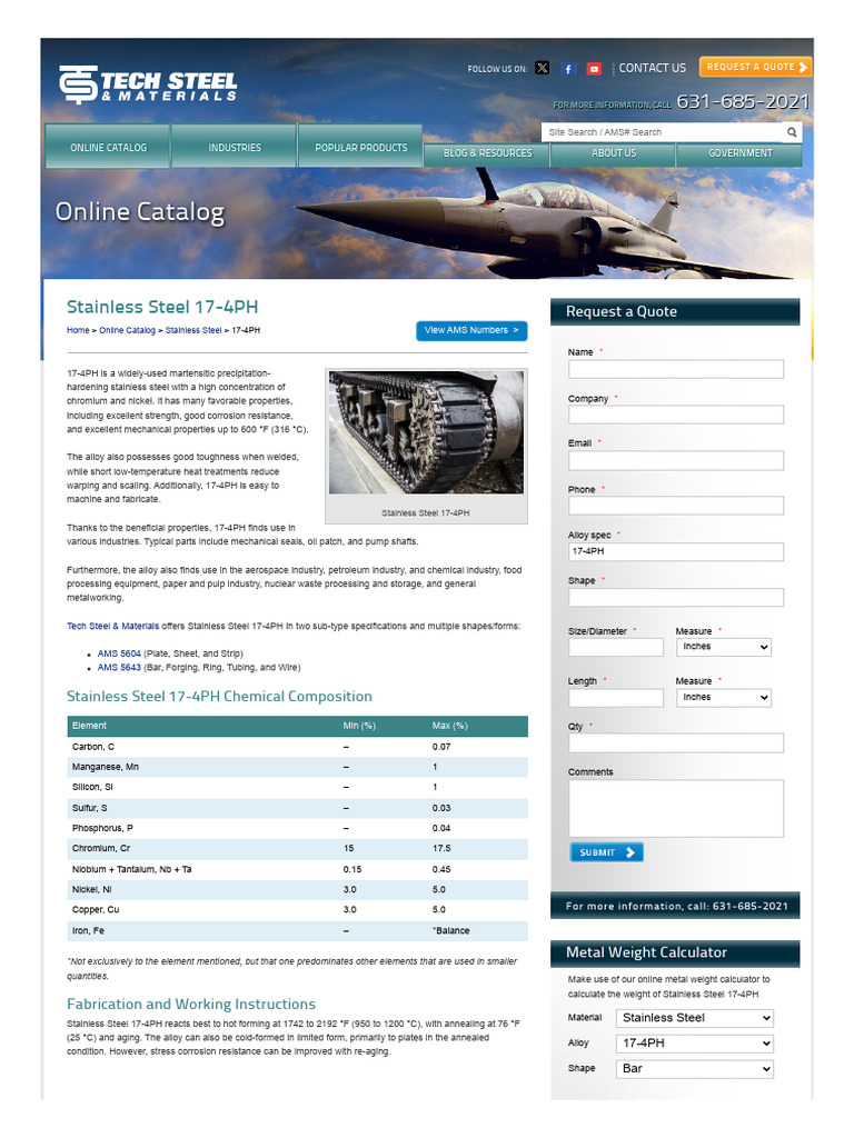 17-4PH Stainless Steel Properties | PDF | Stainless Steel | Steel