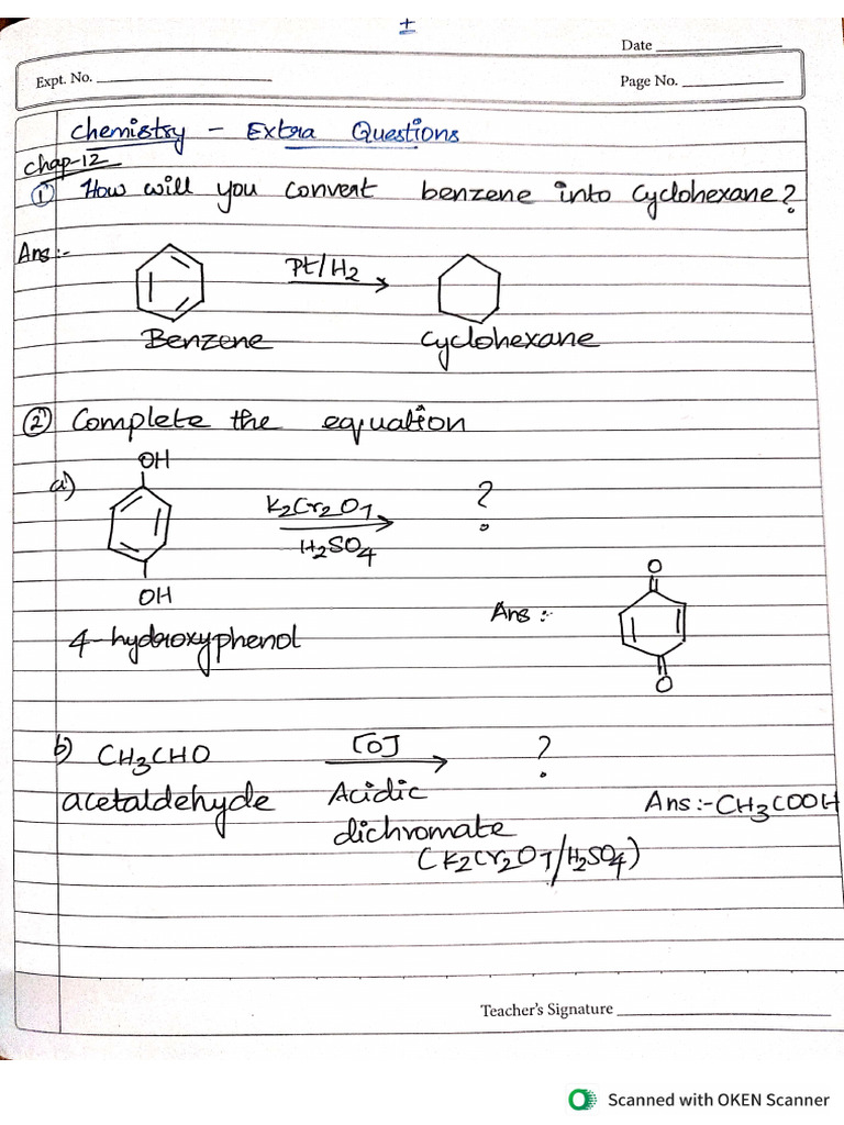 Chapter 12 Extra Questions | PDF