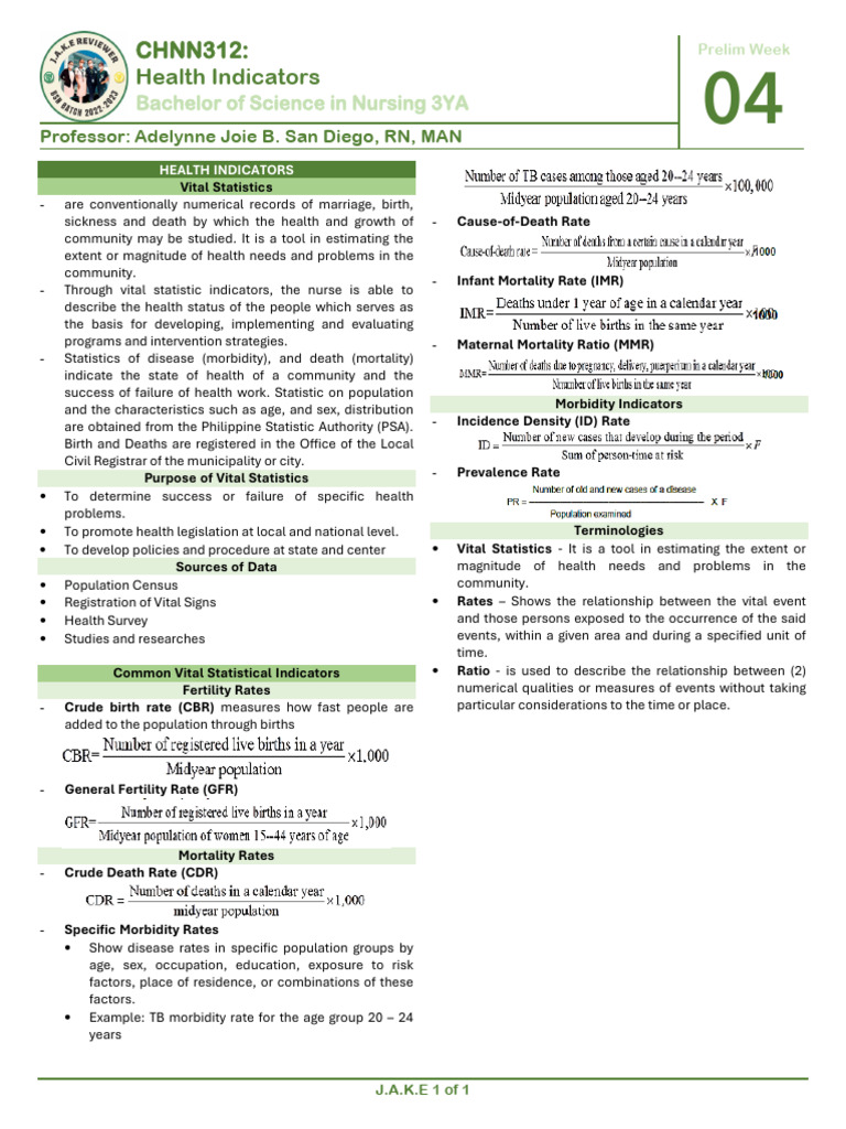Understanding Vital Health Statistics | PDF | Mortality Rate | Prevalence