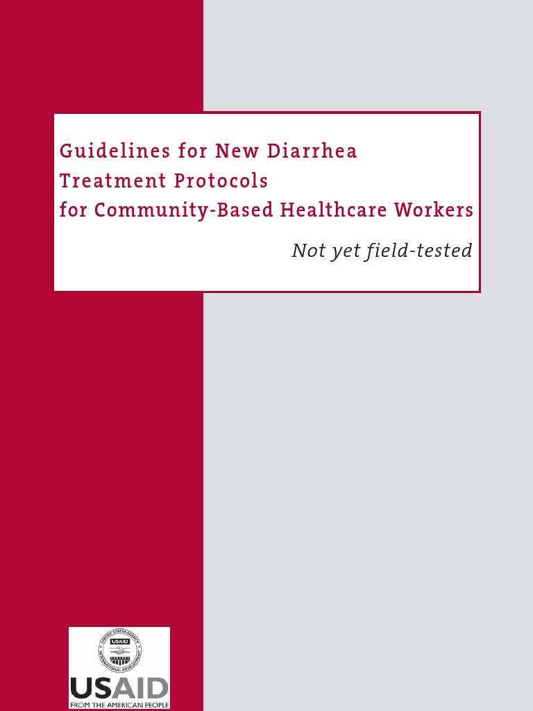 Guidelines For New Diarrhea Treatment Protocols For Community-Based ...