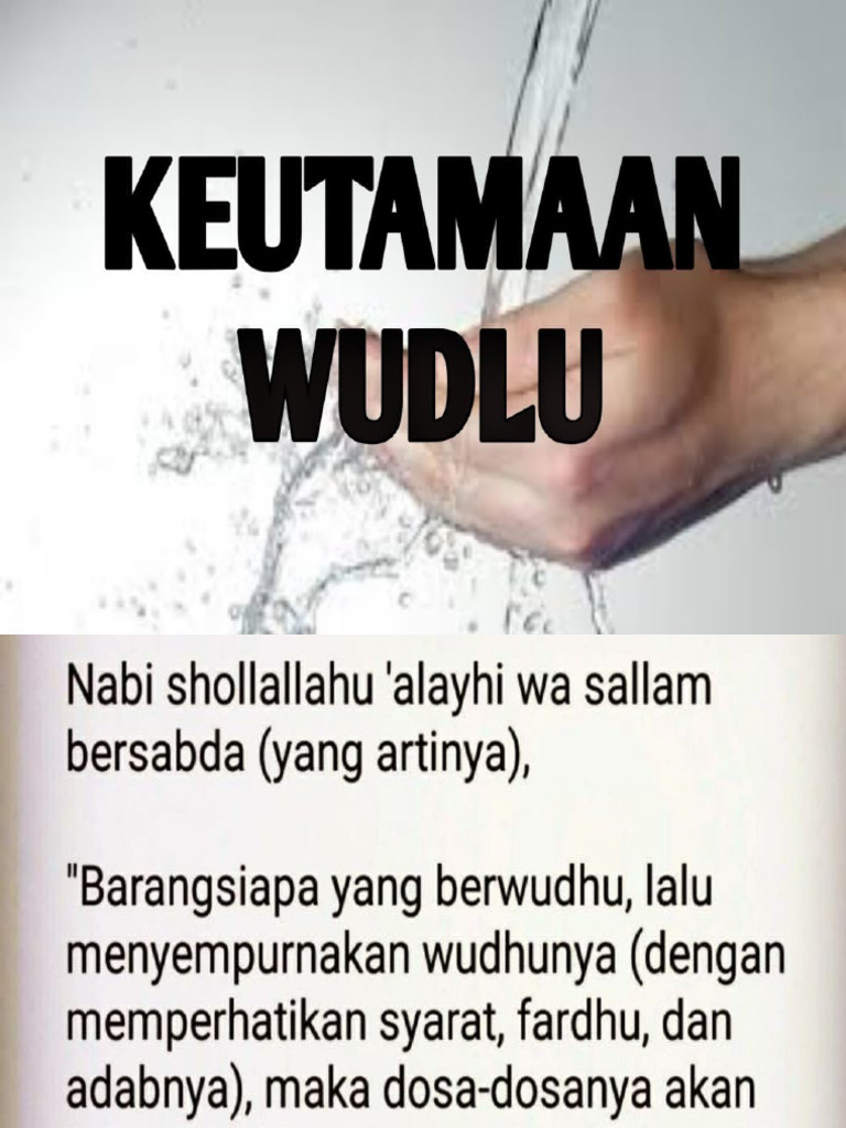 Keutamaan Wudlu (TPQ Alibrah31324) | PDF