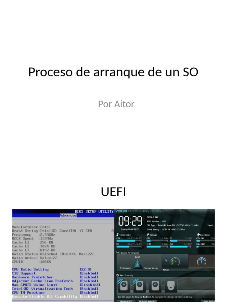 Presentacion SOM Proceso de Arranque [Autosaved] 2 | PDF | Arranque | Bios
