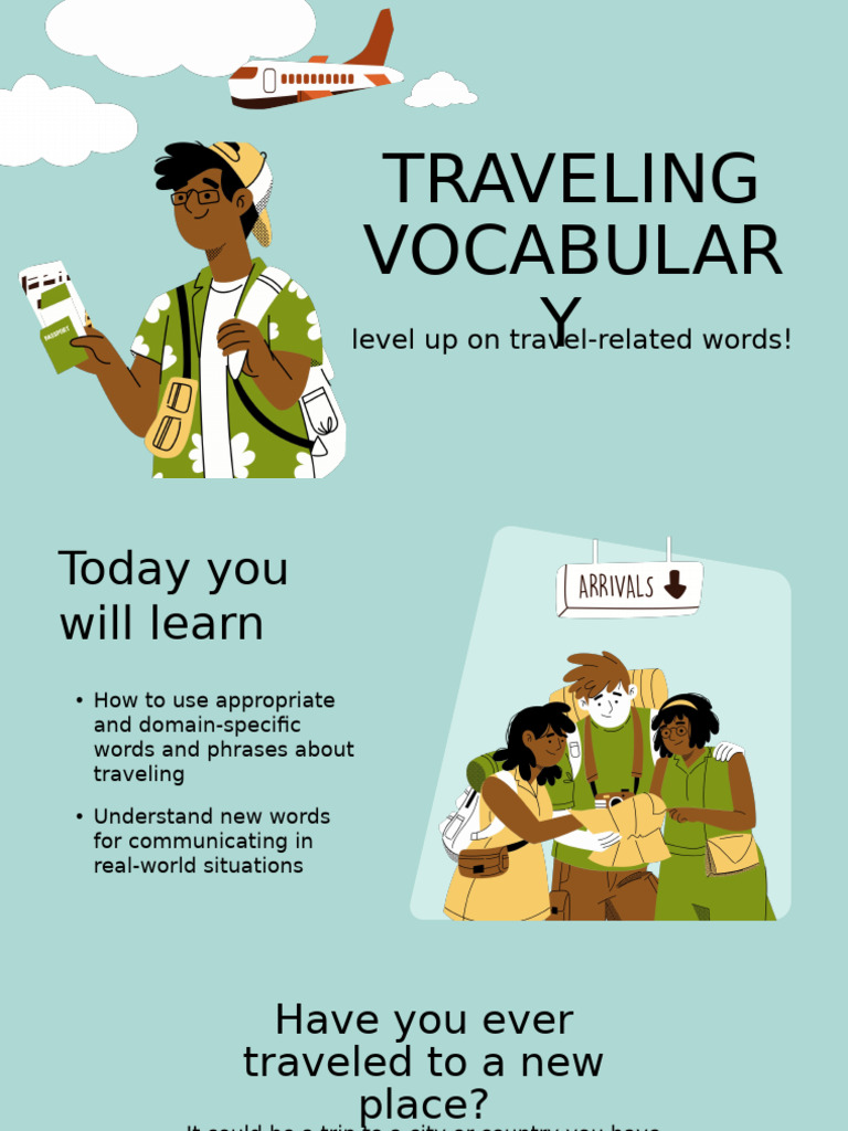 Travel Vocabulary for Air Travel | PDF | Baggage | Vocabulary