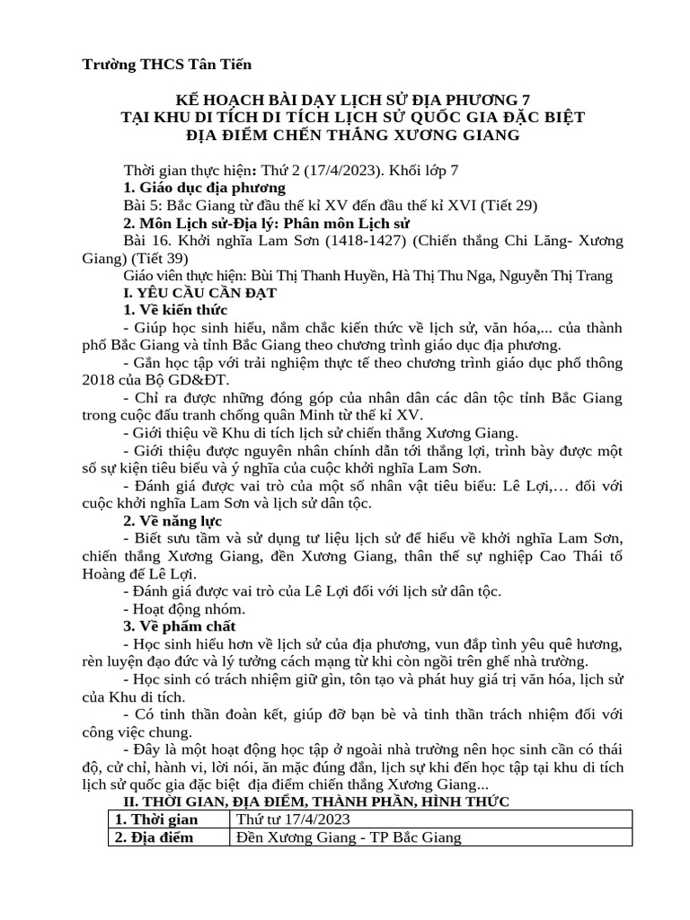 7.KHBD Lịch Sử Địa Phương (Mới) | PDF