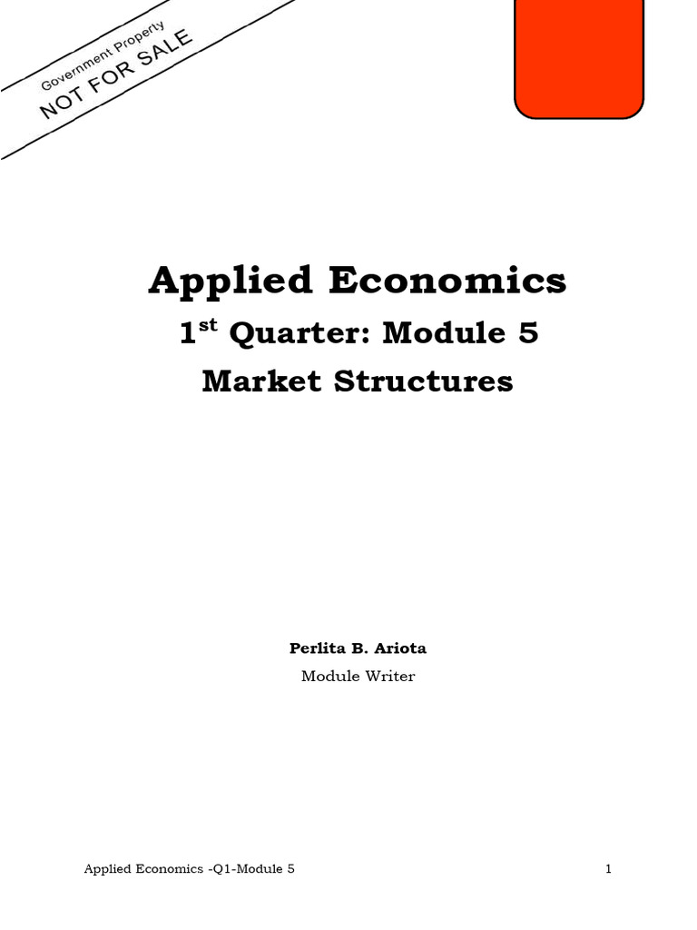 Applied Economics Module 5 | PDF