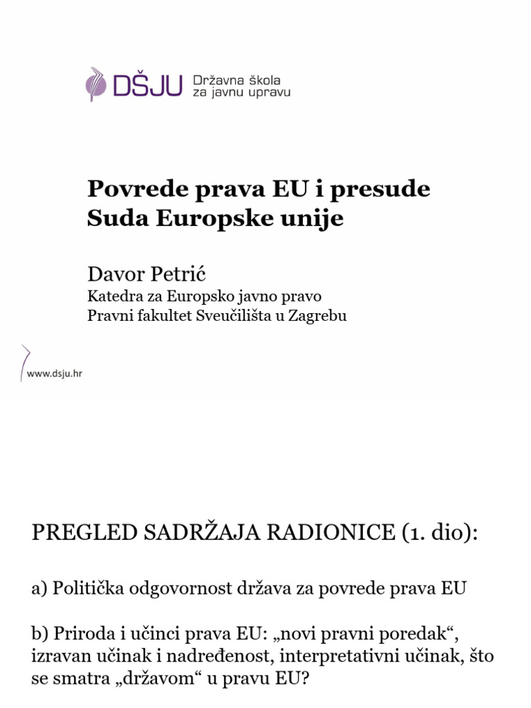 Povreda Prava EU | PDF