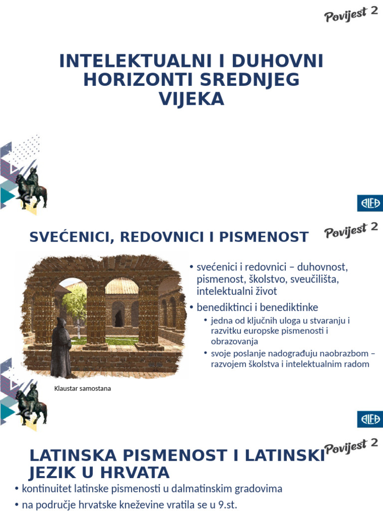 Intelektualni I Duhovni Horizonti Srednjeg Vijeka | PDF