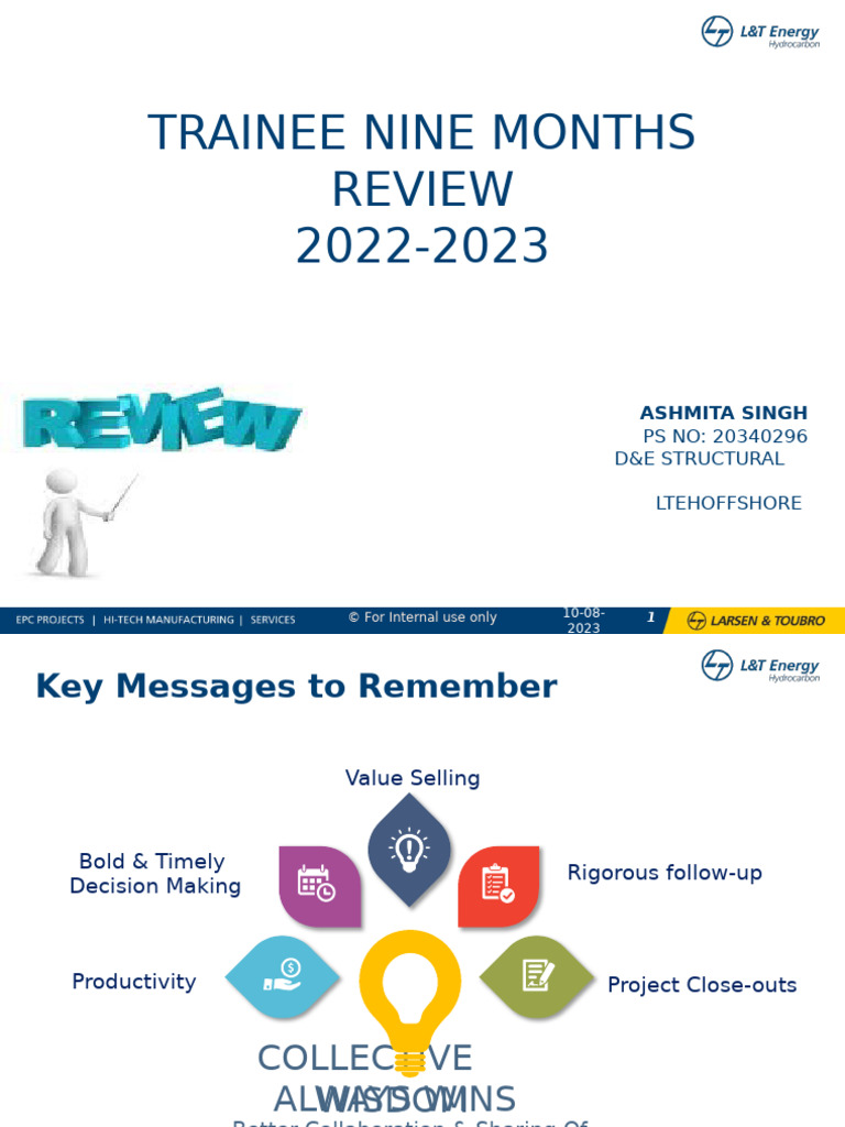 Trainee Nine Months Review Presentation - Ashmita - Singh | PDF ...