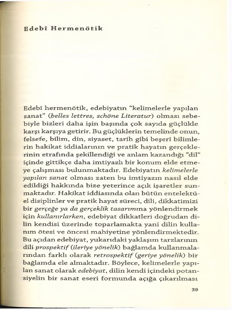 Edebi Hermenötik | PDF