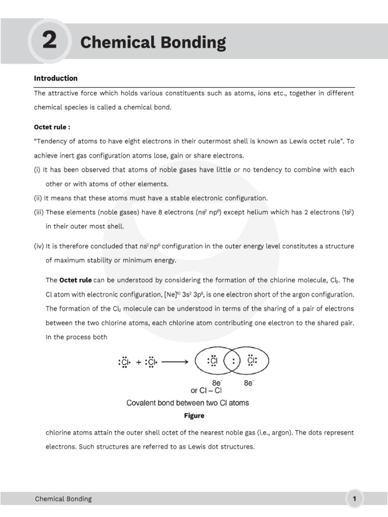 Chemical Bonding and Molecular Shapes | PDF | Applied And ...