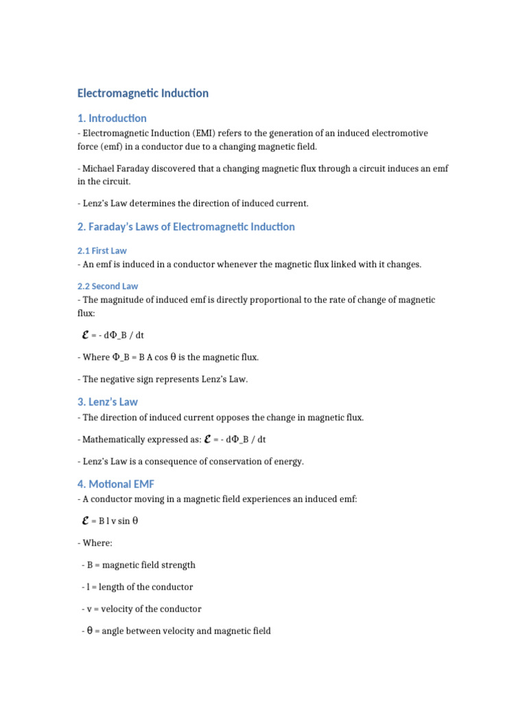 Electromagnetic Induction Clickable | PDF