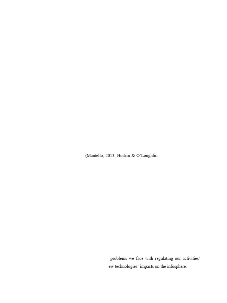 Protecting the Infosphere Culture | PDF | Externality