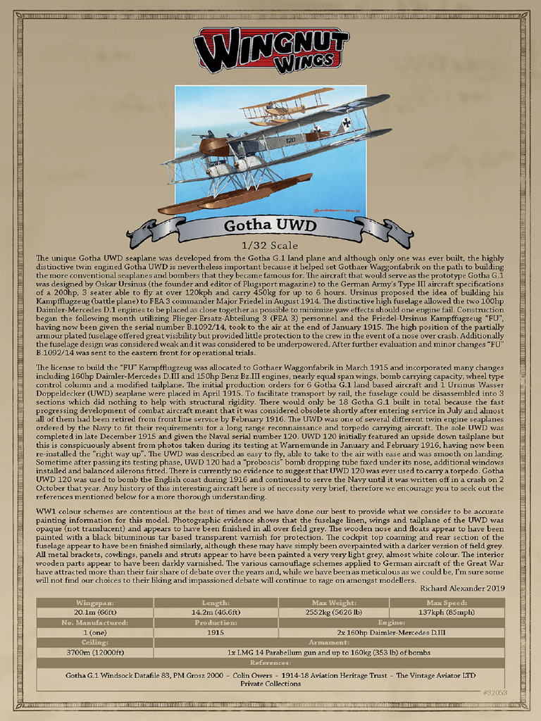 Gotha UWD Instructions | PDF