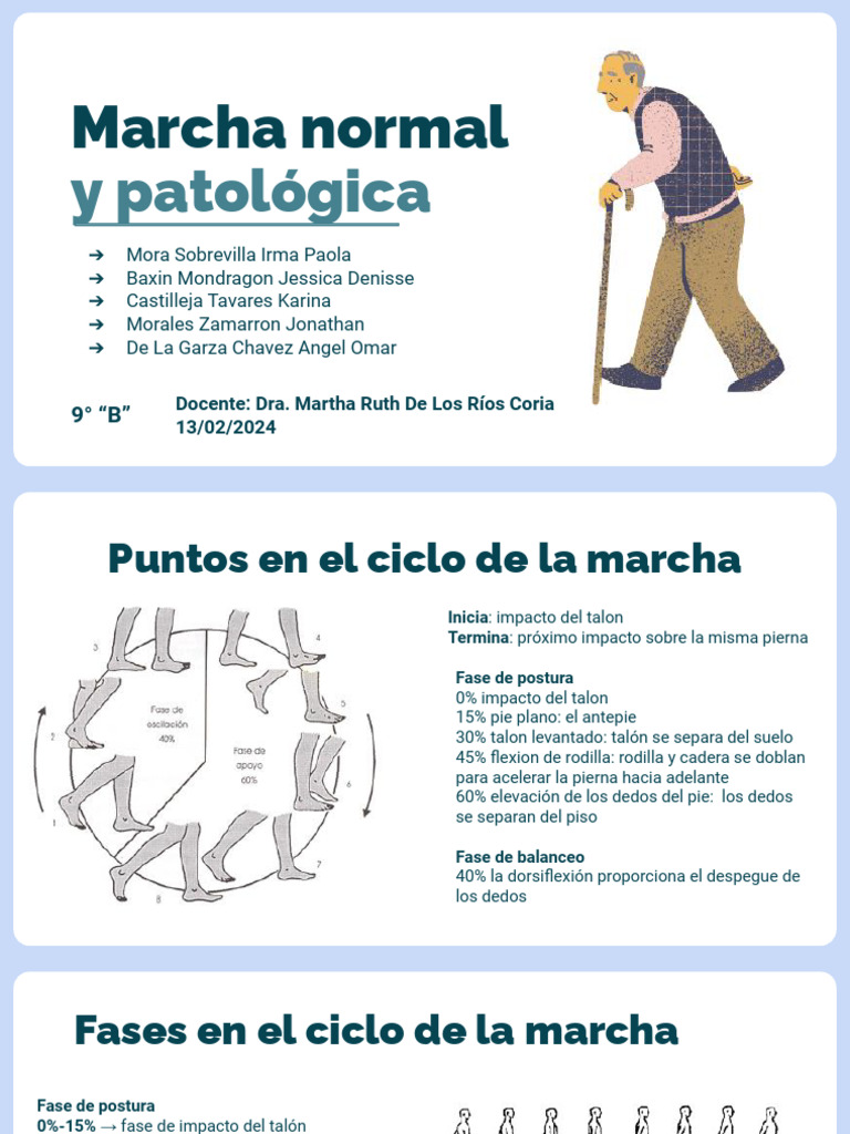 Análisis del Ciclo de la Marcha y Patologías | PDF | Rodilla | Articulación