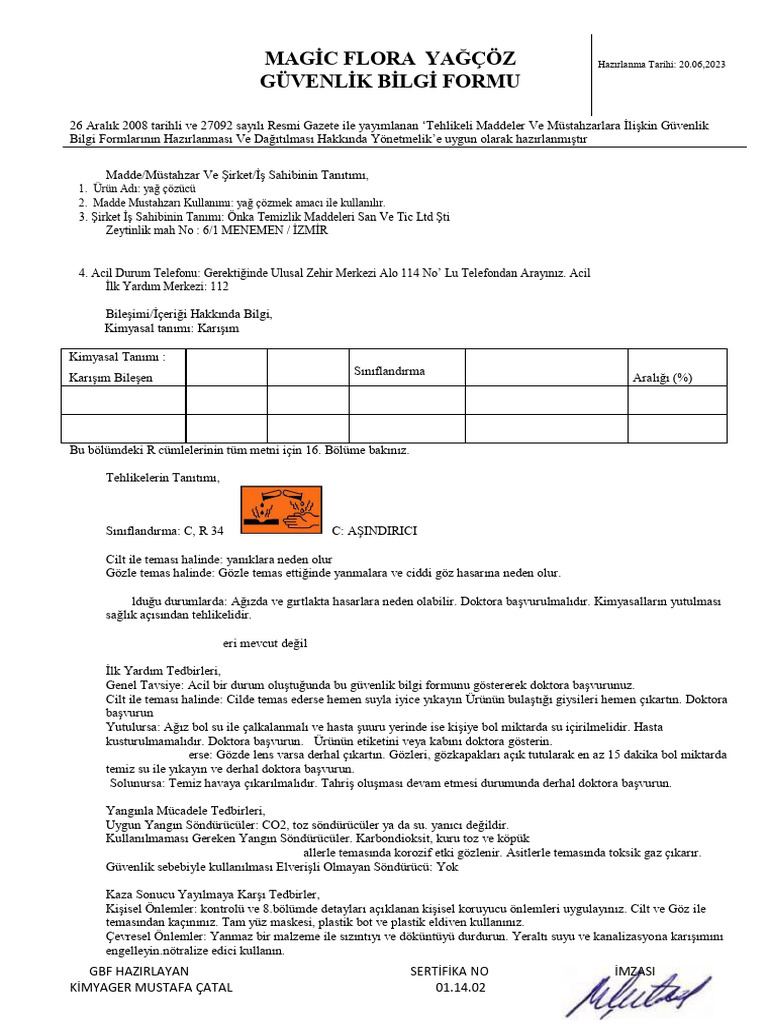 MAGİC FLORA YAĞÇÖZ GBF | PDF