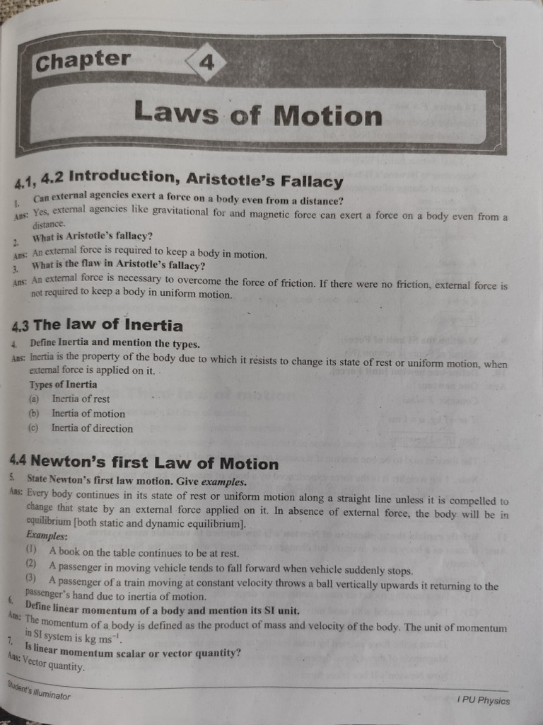 4 Laws of Motion | PDF