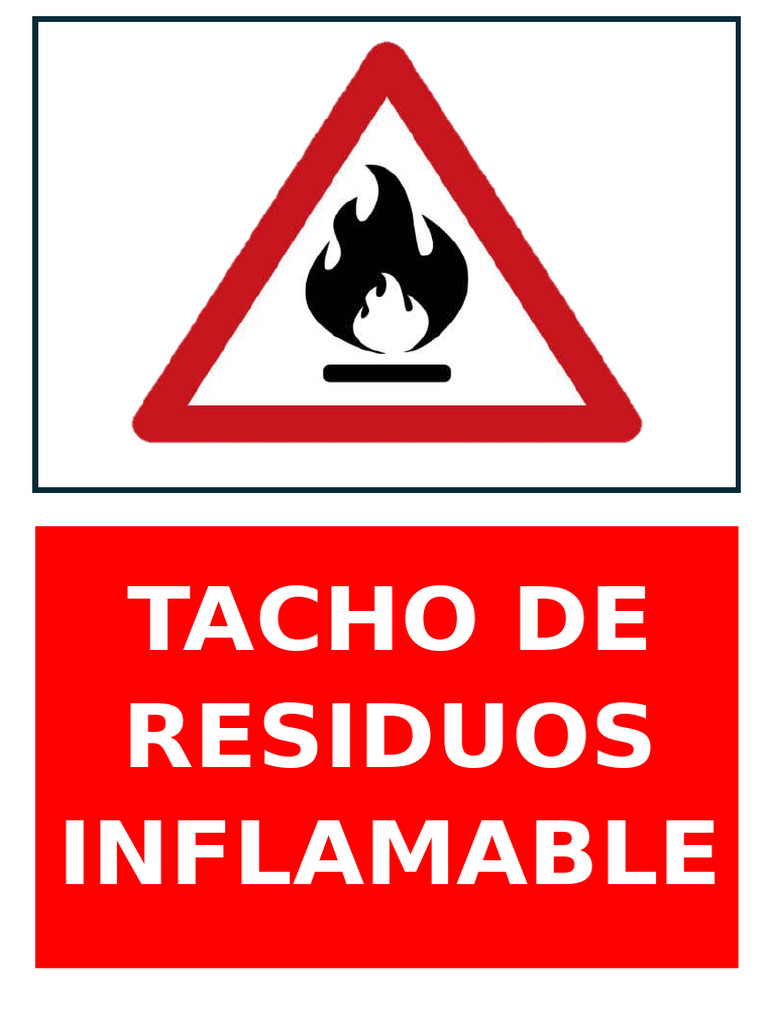 Señaletica Tacho Inflamable | PDF
