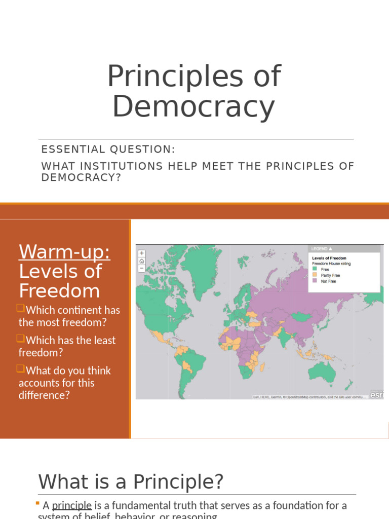 1-5 Principles of Democracy | PDF | Democracy | Political Ideologies