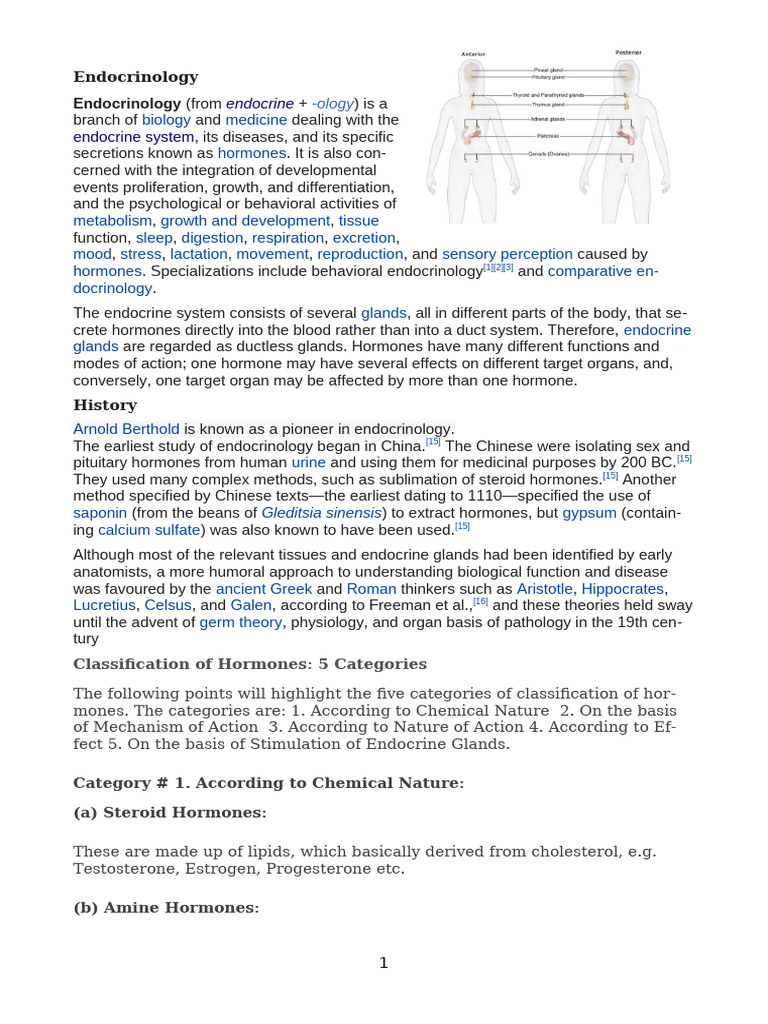 endocrinology word | PDF | Adrenal Gland | Endocrinology