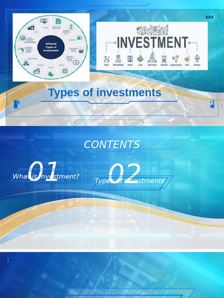 Types of Investments Explained | PDF