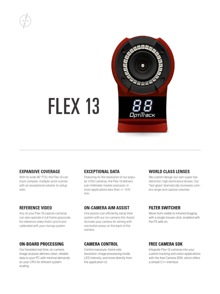 Flex 13 Data Sheet | PDF | Camera | Infrared