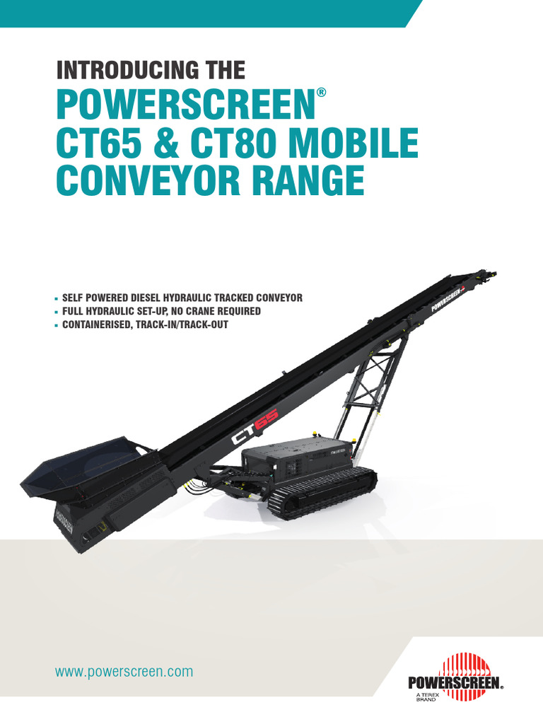 Powerscreen Conveyor Range Leaflet | PDF | Containerization