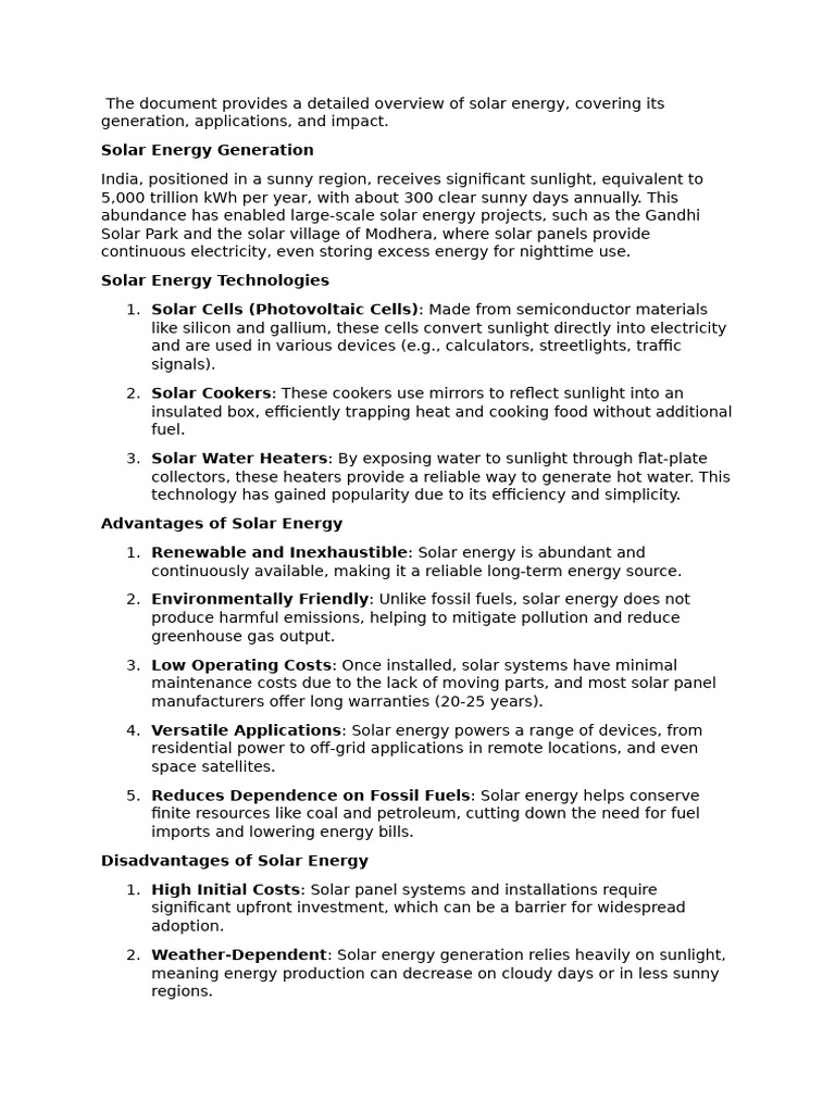 Solar Energy | PDF | Solar Power | Solar Energy