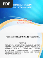 Permen ATR KBPN Nomor 16 Tahun 2021 | PDF